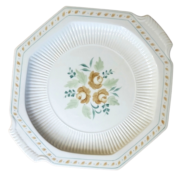 Adams | Dining | Vtg Adams Hand Painted Octagon Tabbed Ironstone ...